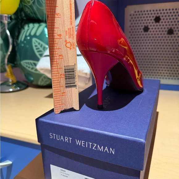 Stuart Weitzman | Shoes | Stuart Weitzman Shiny Red Heels | Poshmark